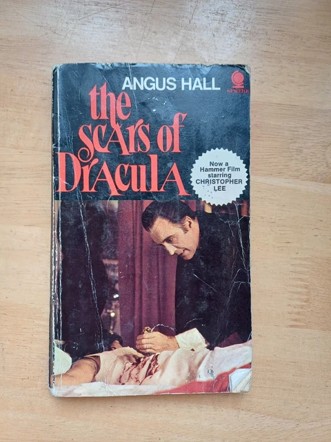 THE SCARS OF DRACULA Angus Hall Hammer Horror film, Sphere 1971 Book ...