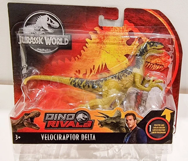 JURASSIC WORLD - Dino Rivals Velociraptor Delta - Matel GCR46 - Brand ...