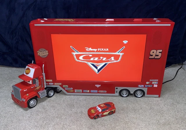 DISNEY PIXAR CARS - Mack Truck TV Television DVD Combo + Remote - Fully ...