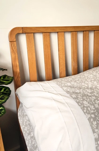 STYLISH OAK DOUBLE Bed Frame - John Lewis Shaker Style £193.10 ...