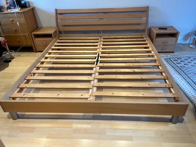 SUPER KING SIZE bed from Bo Concept and matching bedside tables £104.70 ...