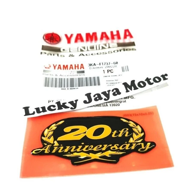 GENUINE PARTS YAMAHA RX-King 135 20TH Anniversary Emblem Gold 3KA-F1737 ...