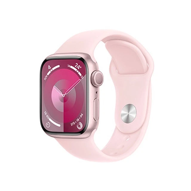 APPLE WATCH SERIES 9 GPS 41mm - Pink Aluminium Case - Light Pink Sport ...