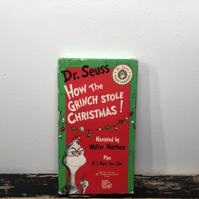 DR SEUSS HOW the Grinch Stole Christmas VHS 1997 Vintage Collectible ...