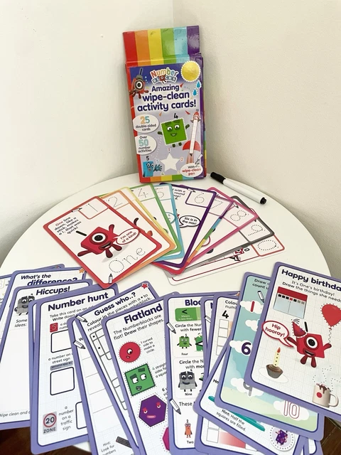 NUMBERBLOCKS / NUMBER Blocks Amazing Wipe-Clean Activity Cards £11.60 ...