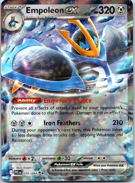 EMPOLEON EX DOUBLE Rare ME02: Phantasmal Flames 070/094 NM £2.66 ...