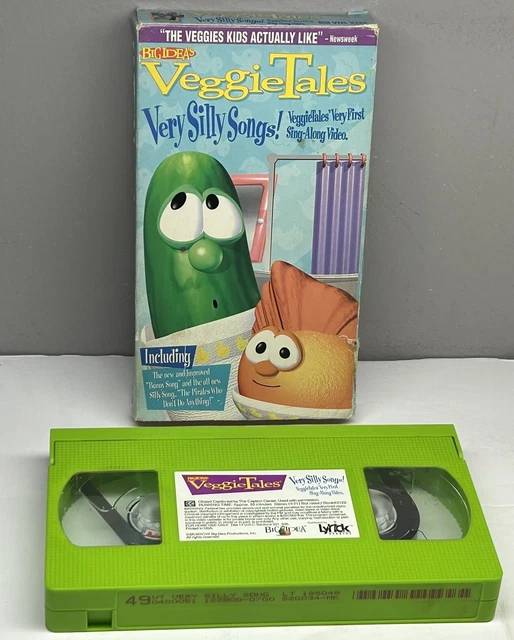 VEGGIETALES VERY SILLY Songs Sing Along VHS Video Tape Christian GOD ...