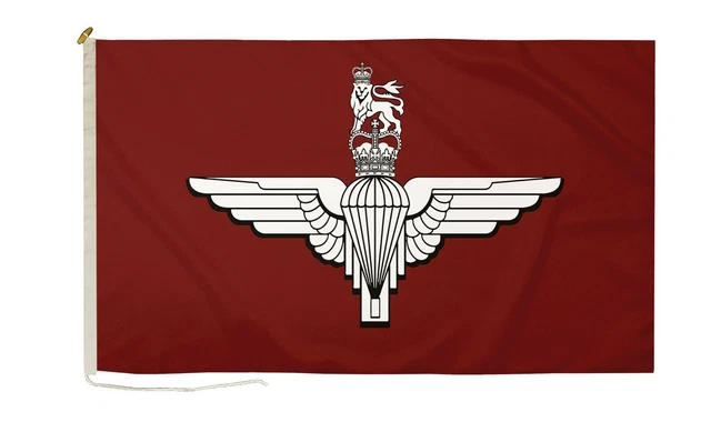 DURAFLAG PARACHUTE REGIMENT Military 5ft x 3ft Flag with Rope And ...