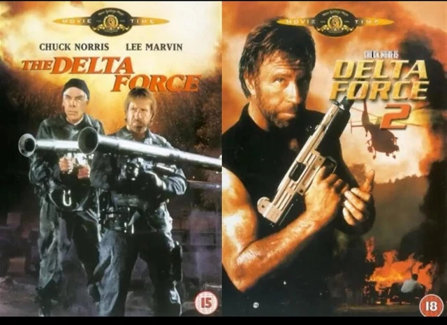 DELTA FORCE PART 1 and 2 DVD MOVIE FILM COLLECTION Chuck Norris Brand ...