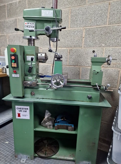CHESTER MF42B LATHE mill drill machine variable speed MT3 240V single ...