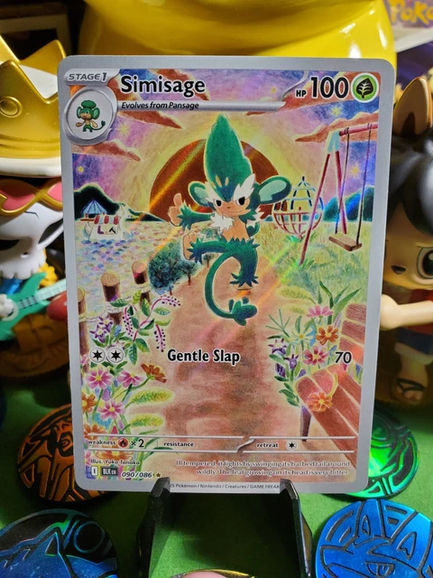 POKÉMON TCG SIMISAGE 090/086 NM/M 2025 Back Bolt Full Art Illustration Rare Card £13.52 ...