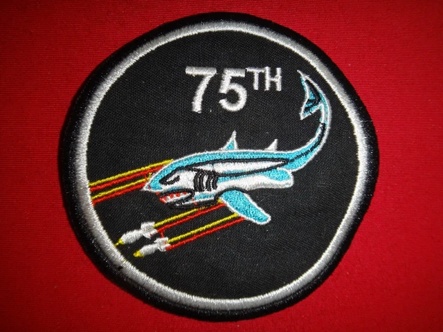 USAF AIR FORCE 75th Combattente Interceptor Squadrone Tigre Shark Patch ...