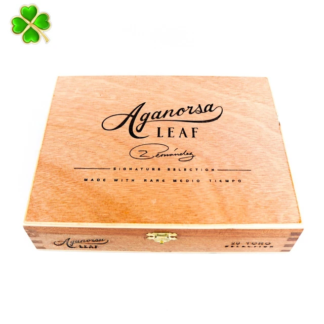 AGANORSA LEAF TORO Selection Empty Wood Cigar Box 9.25" x 7.25" x 2" £5 ...