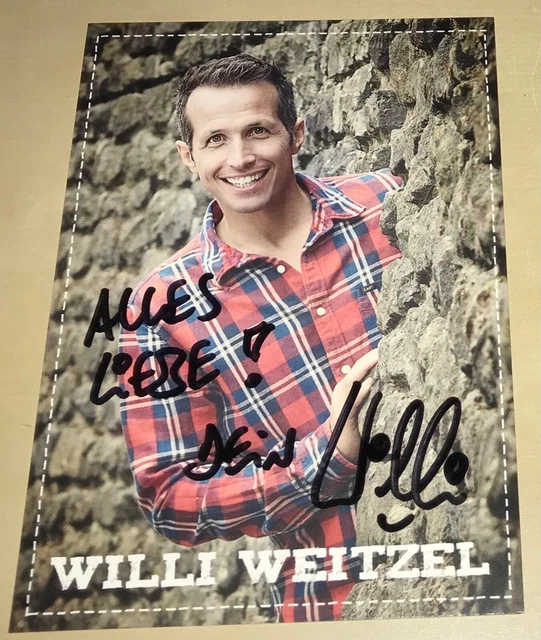 WILLI WEITZEL ORIGINAL signierte Autogrammkarte Autogramm Karte ARD TV ...