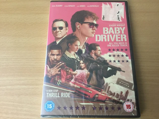 BABY DRIVER DVD New & Sealed UK Release Lily James Ansel Elgort Jon ...