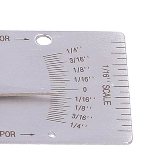 VWAC (BRITISH SYSTEM)WELDING Gauge Single Stainless Steel Undercut Inch ...