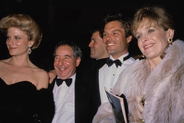AMERICAN ACTRESS LAURA Johnson, American actor Michael Tucker 1987 OLD ...