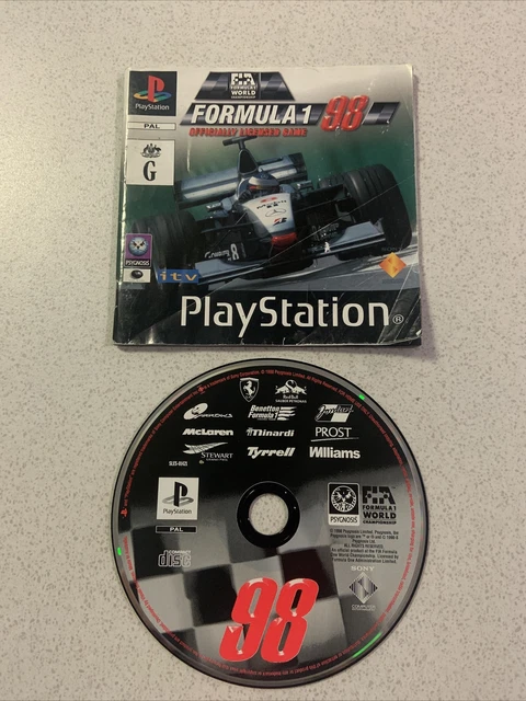 FORMULA ONE F1 98 PlayStation 1 Game PS1 PS2 PAL DISK ONLY $10.00 ...