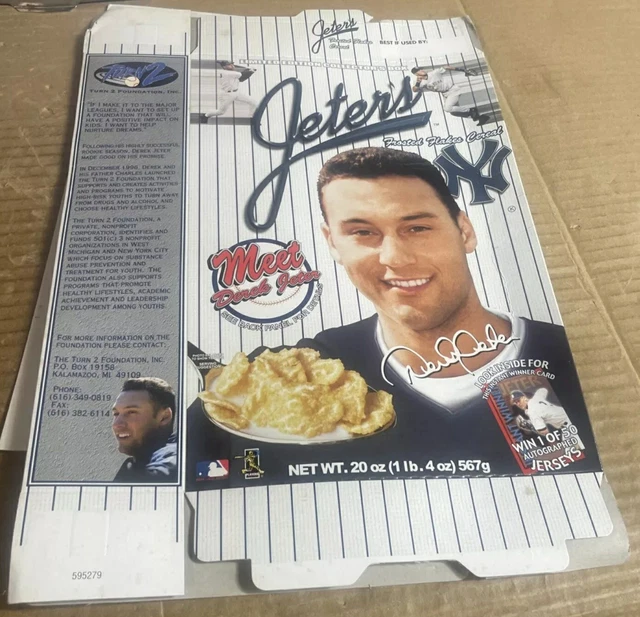 DEREK JETER LIMITED Edition Frosted Flakes Cereal Collector's Item Box ...