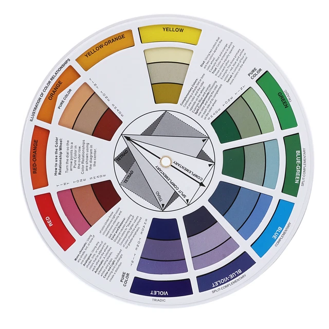 TATTOO INK COLOR Wheel Chart Tattoo Pigment Mix Guide Des Couleurs Pour ...