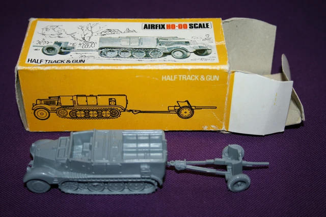 AIRFIX POLY GERMAN Half Track & 37mm Gun with box HO/OO scale model ...