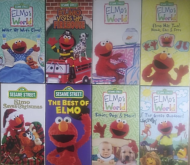 8 SESAME STREET Elmo VHS Tape Lot Elmo's World The Best Of Saves ...