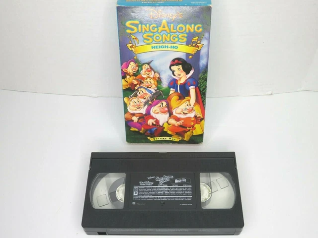 DISNEY SING ALONG Songs Snow White Heigh-Ho VHS Video Tape Rare Vol. 1 ...
