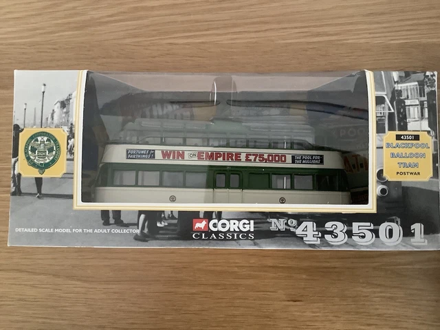 CORGI 43501 BLACKPOOL Balloon Tram Post War +box £15.00 - PicClick UK