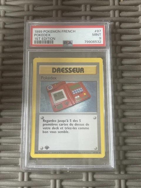 CARTE POKEMON POKEDEX 87/102 Set de Base Edition 1 PCA PSA 9 NEUF Mint ...
