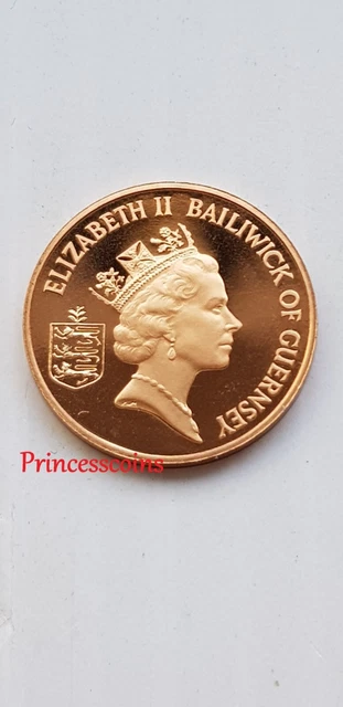 1986 BAILIWICK OF Guernsey Crab Bronze Proof One Penny 1P Coin £5.99 ...