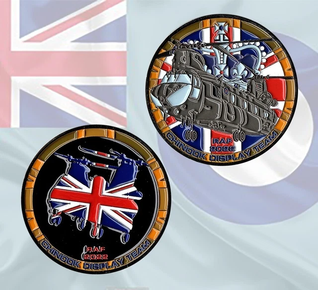 RAF ROYAL AIR Force Chinook display 2022 Challenge Coin not Patch EUR ...