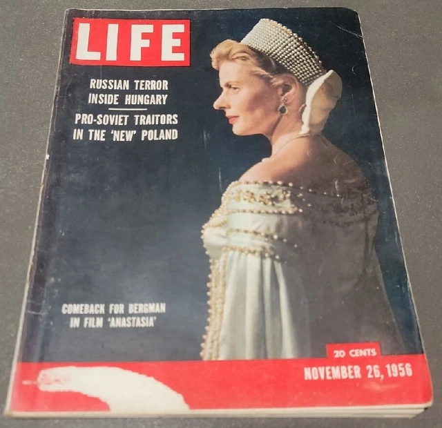 LIFE MAGAZINE / November 26 1956 / Bergman in Anastasia / Russian ...
