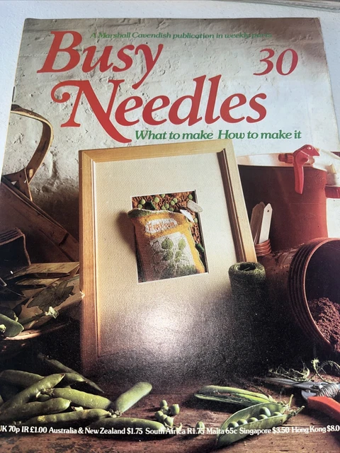 BUSY NEEDLES, VINTAGE craft book, Part 30. various craft knitting ...