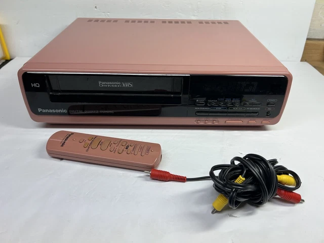 RARE VINTAGE PINK Panasonic Omnivision VHS Designer Series VCR PV ...