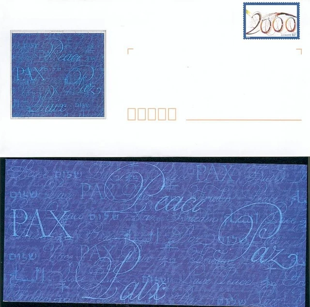 TIMBRE FRANCE - PAP avec son encart - Meilleurs voeux 2000 - NEUF EUR 1,25 - PicClick FR