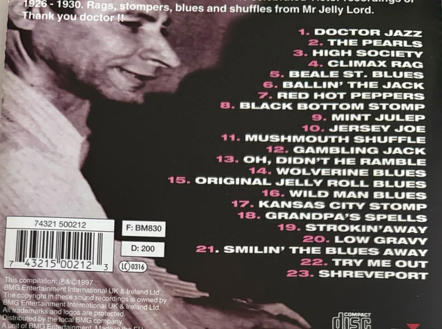 JELLY ROLL MORTON - Doctor Jazz CD 1997 Camden Exc Cond! $6.99 ...