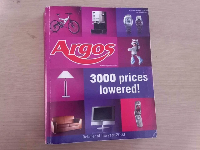 ARGOS CATALOGUE AUTUMN/WINTER 2003 £30.00 - PicClick UK