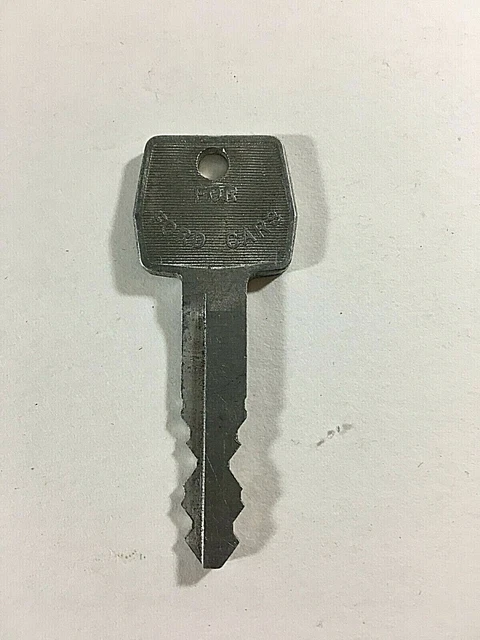 VINTAGE FORD MOTOR Division Old Car Key Ignition Door Ford Aluminum ...