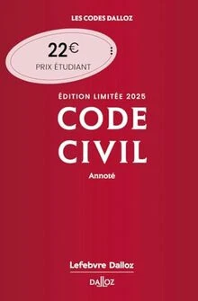 CODE CIVIL 2025 annoté. Édition limitée. 124e éd.: Ed... | Livre | état très bon EUR 19,80 ...