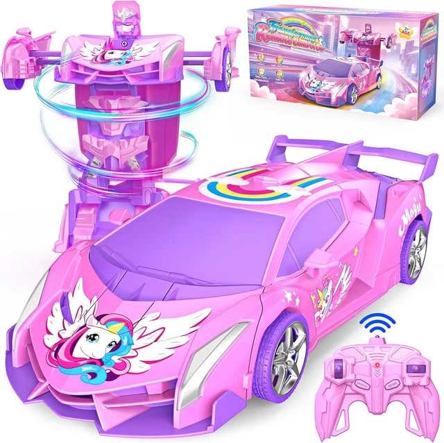 UNICORN REMOTE CONTROL Transforming Car for Girls, Ages 3-12, Outdoor ...