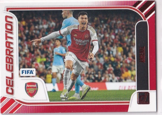 PANINI DONRUSS FÚTBOL Card 2023-24 N º 13 Gabriel Martinelli Red ...