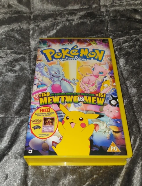 POKEMON THE FIRST Movie Sealed VHS including Mewtwo Promo card Ultra ...