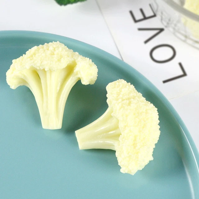 PLASTIC BROCCOLI SLICE Simulation False Vegetable Pvc Prop Simulated ...
