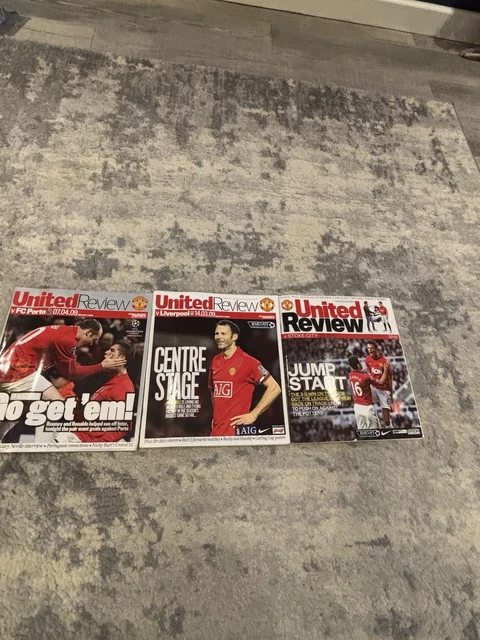 MANCHESTER UNITED PROGRAMMES Bundle £3.31 - PicClick UK