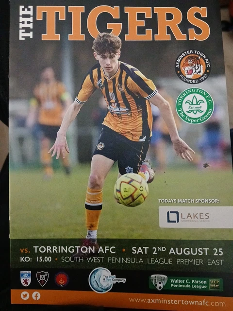 AXMINSTER TOWN V Torrington Afc Season 2025-2026 £1.81 - PicClick UK