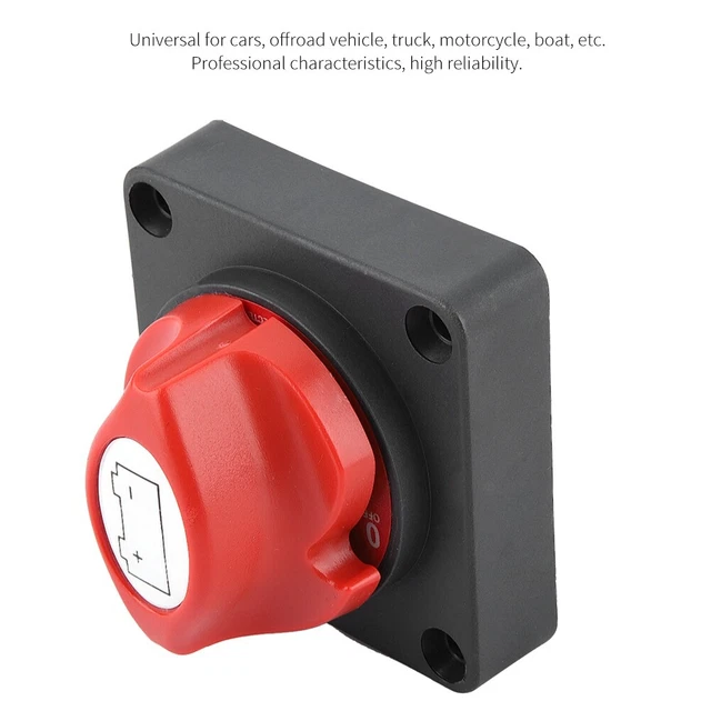 UNIVERSAL ON/OFF CAR Battery Isolator Switch For Cars/Offroad Vehicle ...