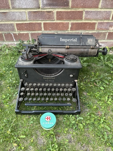 ANTIQUE CIRCA 1940’S Imperial War Finish Typewriter Made In England ...