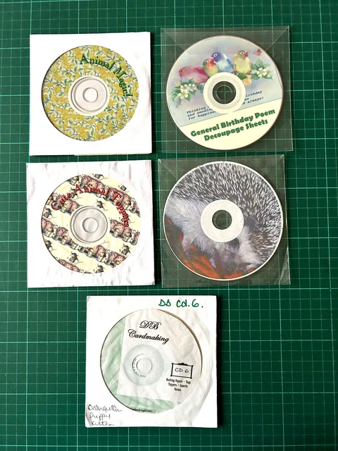 5 X ANIMAL Themed Papercraft PC CD-ROMs - Hedgehogs Magic Pets Poems ...