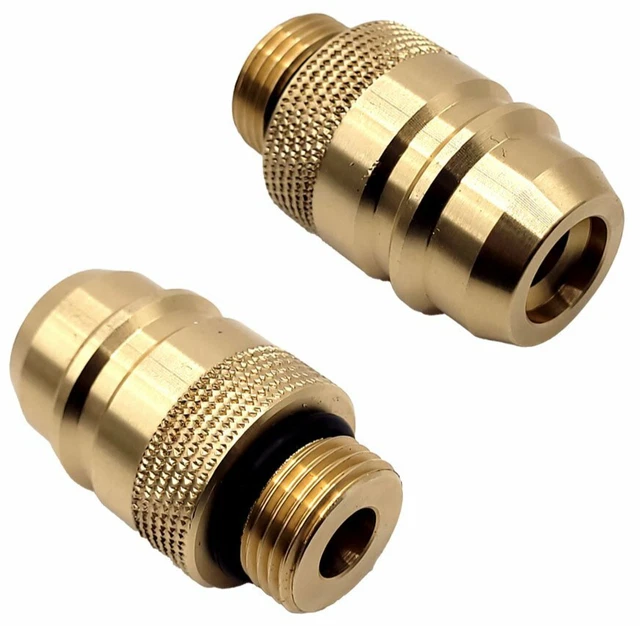 LPG EUROPEAN GAS Bottle Refill Kit Non Return Valve Euronozzle Adaptor ...
