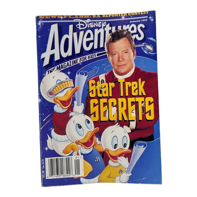 DISNEY ADVENTURES THE Magazine for Kids STAR TREK Secrets Jan 1995 Vol ...